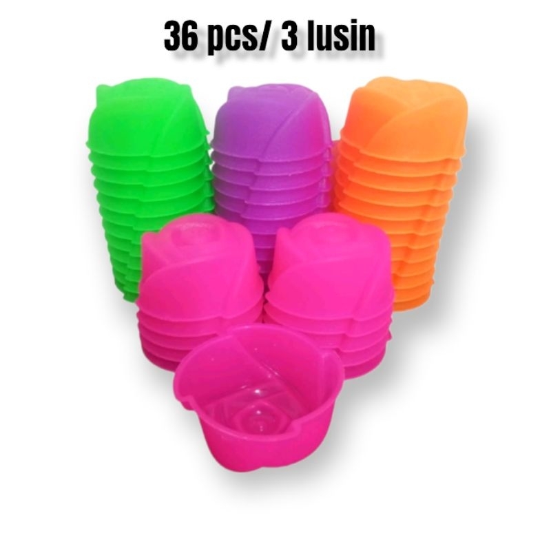 Jual 36 Pcs Cetakan Agar Bentuk Mawar / 3 lusin Jelly Mawar | Shopee ...