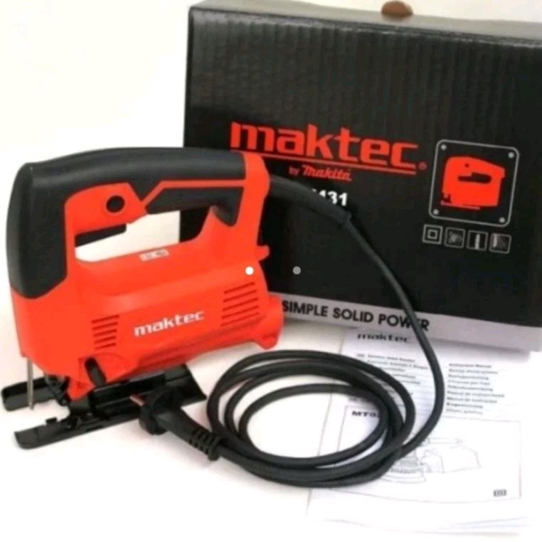 Jual Maktec MT 431 Mesin Jigsaw Gergaji Potong Triplek Kayu Listrik | Shopee Indonesia