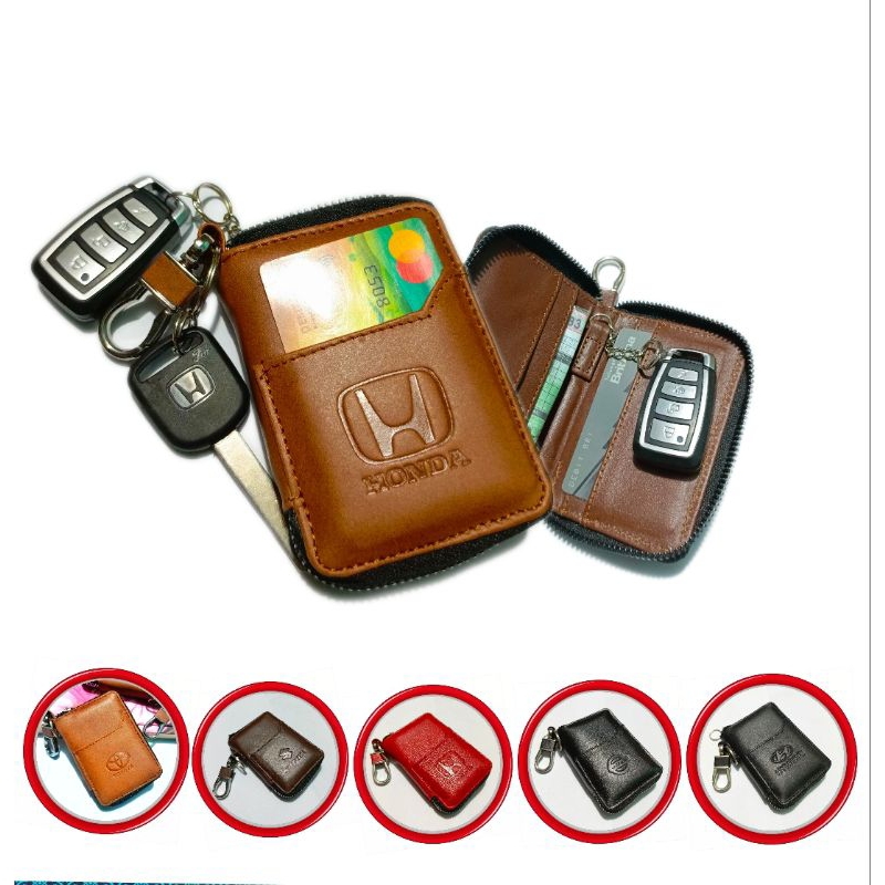 Jual Gantungan kunci mobil kulit asli dompet stnk sim etoll remote ...