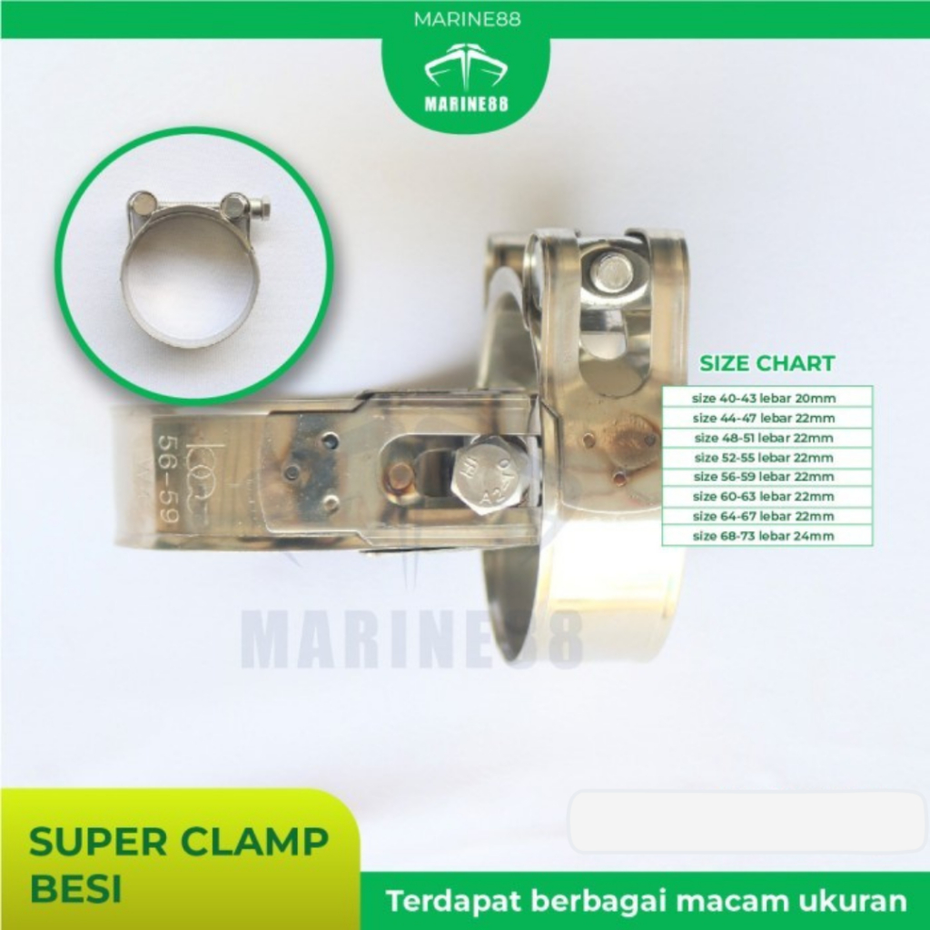 Jual SUPER KLEM BESI / KLEM SELANG BESI 48-51mm | Shopee Indonesia