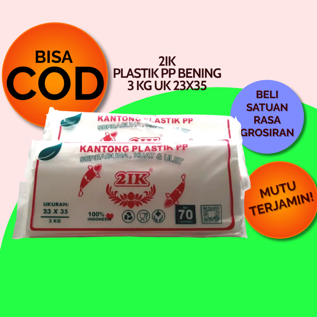 Jual Plastik Kantong Pp Putih Transparan Polos Bening | Shopee Indonesia