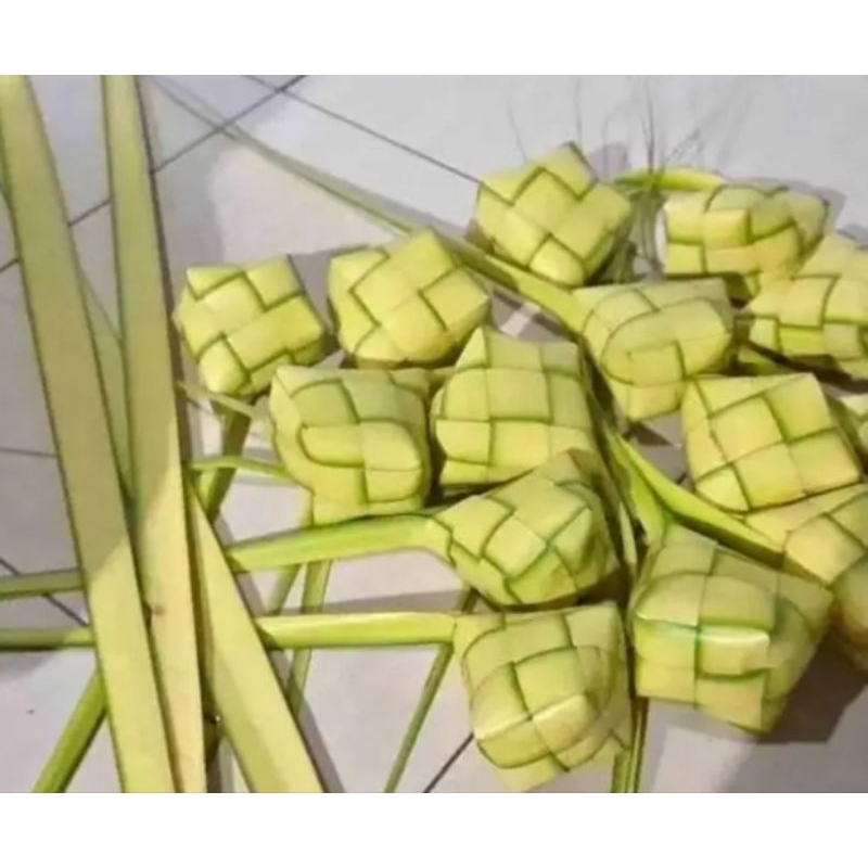 Jual Cangkang ketupat urung ketupat kulit ketupat - isi 10 pcs | Shopee ...