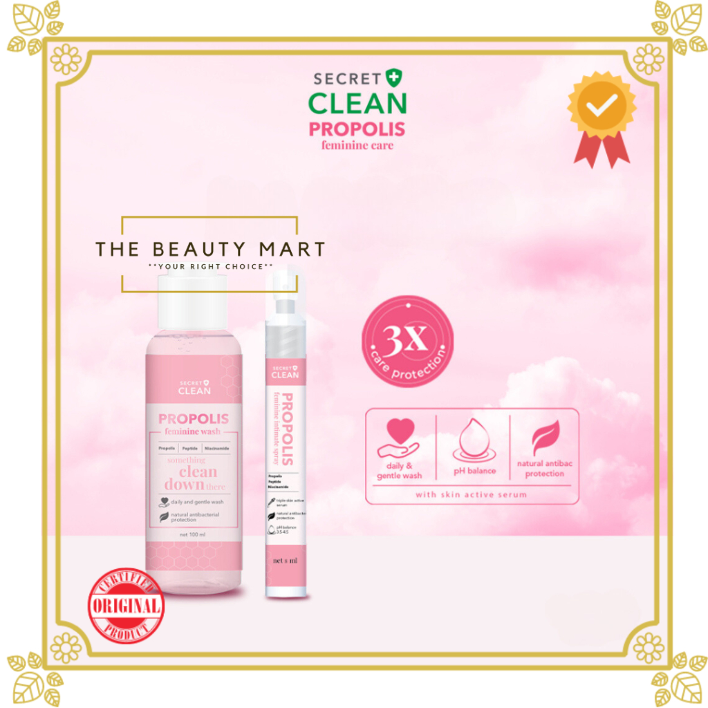 Jual [READY STOCK] SECRET CLEAN Propolis Feminine Care | Intimate Spray ...