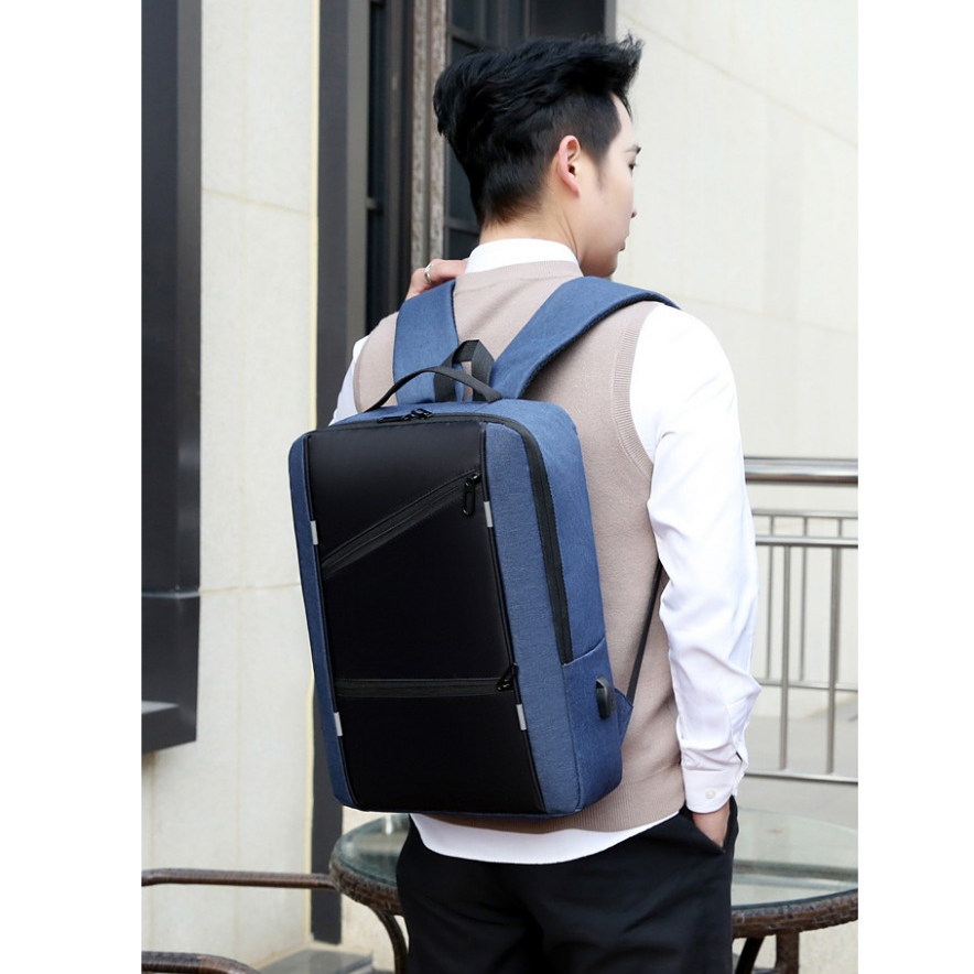 Jual BOC Tas Kerja Ransel Korea Premium Backpack Laptop 16 inch USB ...
