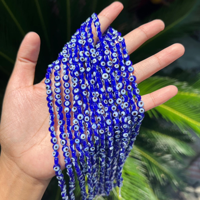 Jual Manik mata 5mm , Evil eye biru , Manik mata kecil | Shopee Indonesia