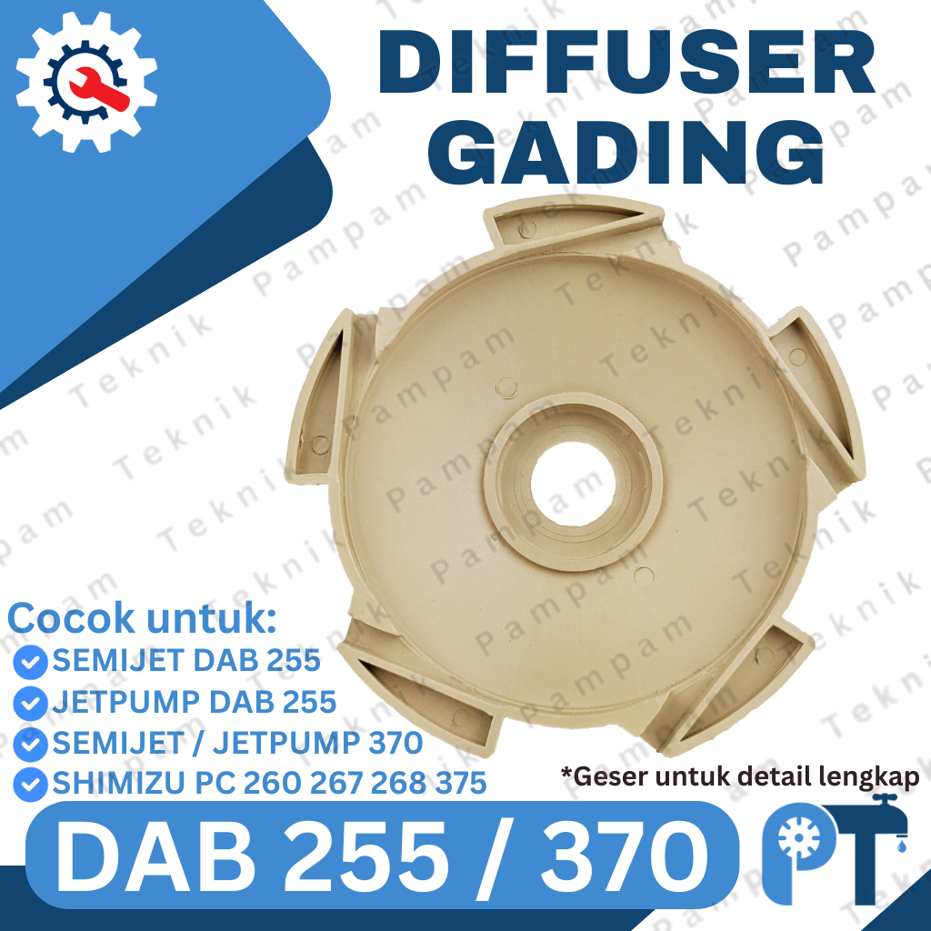 Jual Diffuser Dab 255 370 / Deffuser jet 250 375 / Tutup kipas impeller ...