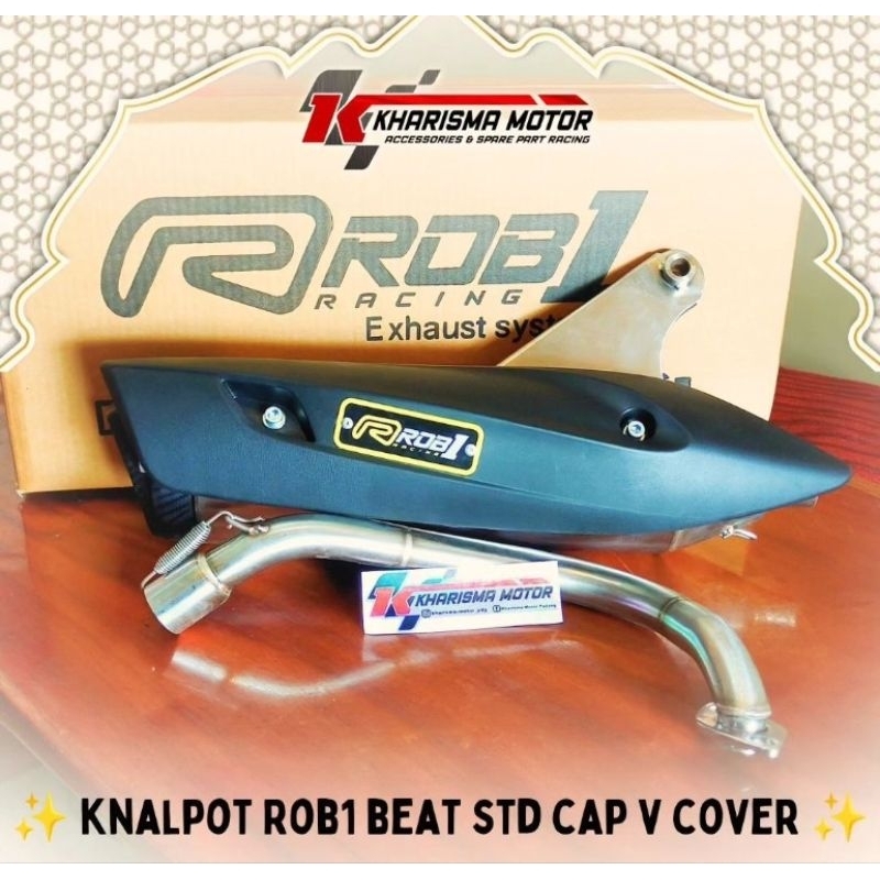 Jual KNALPOT ROB1 GENIO/BEAT 2020 STD CAP V | Shopee Indonesia