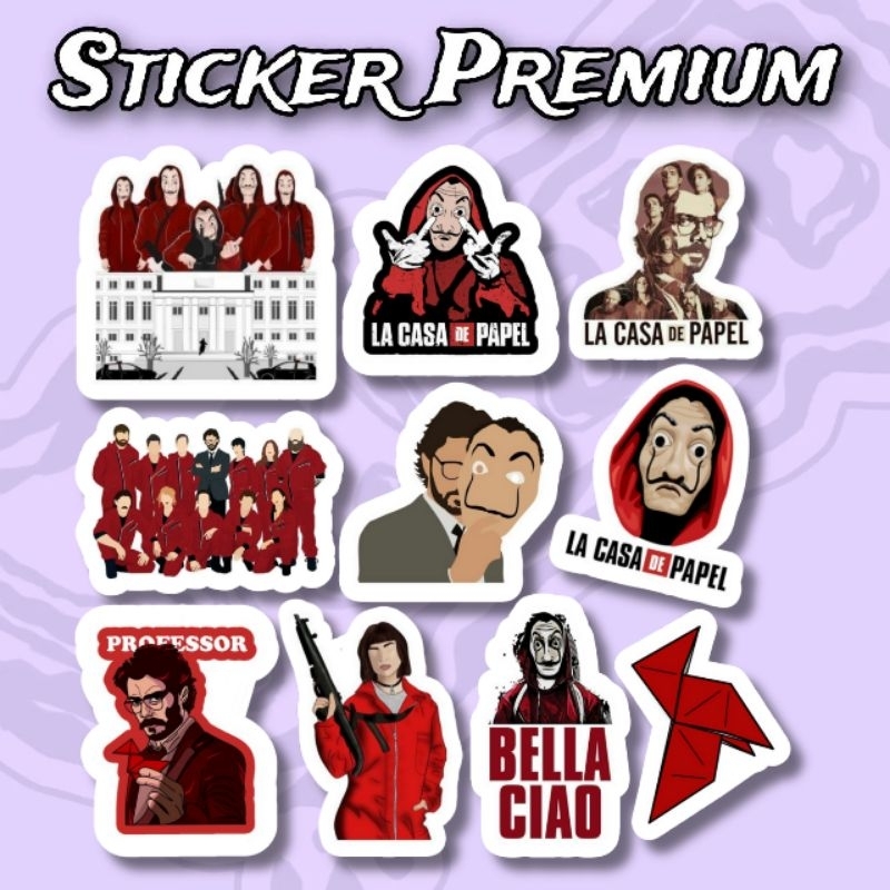 Jual Sticker Money Heist Pack 10pcs Premium Waterproof | Shopee Indonesia