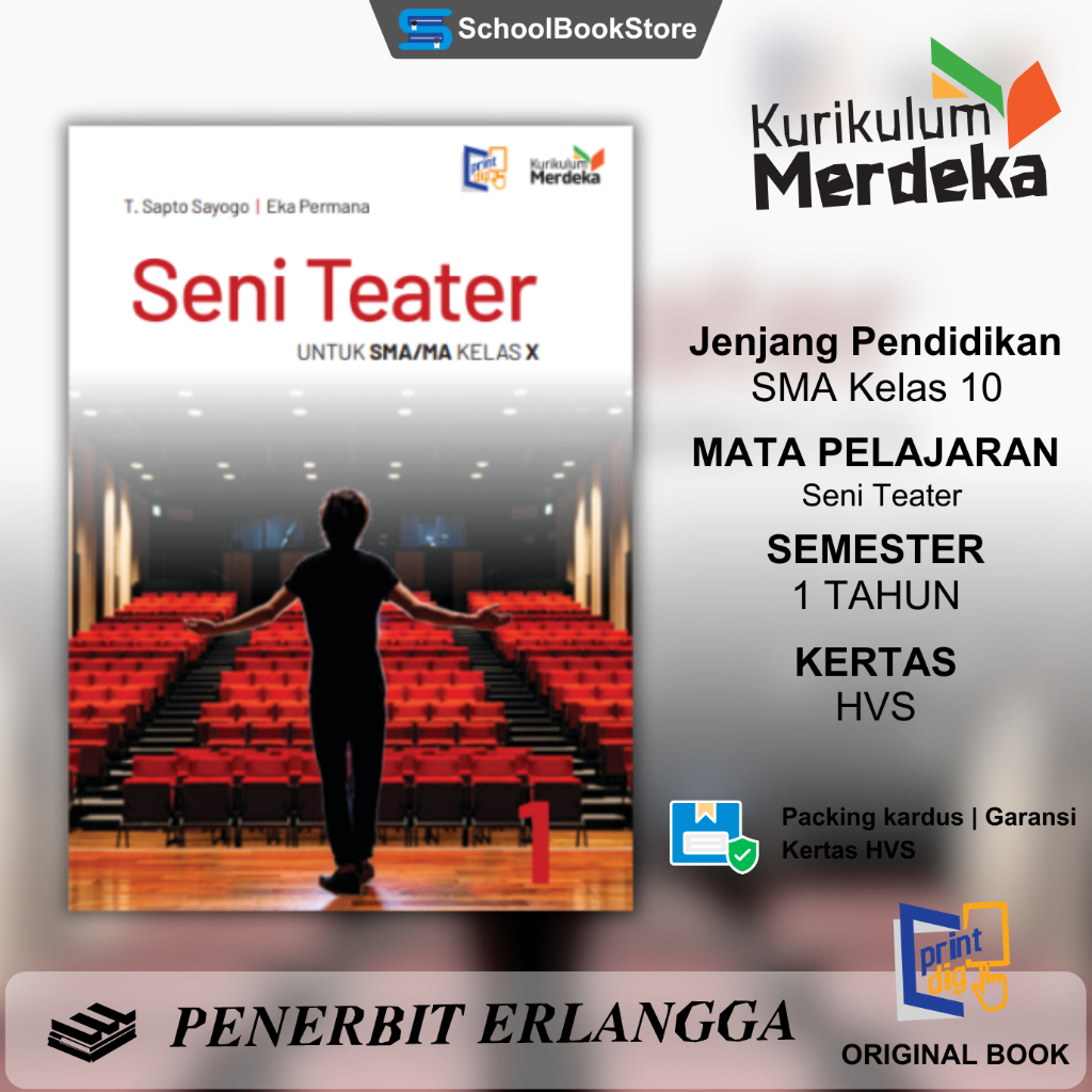 Jual Buku Siswa Seni Teater KELAS 10 SMA KURIKULUM MERDEKA Terbaru Buku Sekolah Untuk Anak Murid ...