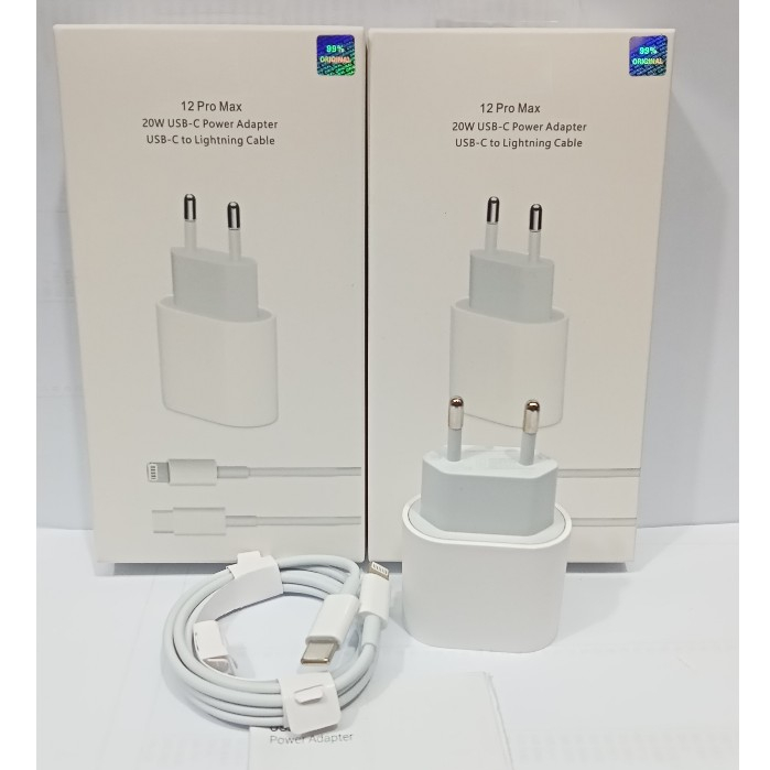 Jual Charger Light 12 Pro Max 99% 25W Power Adapter USB-C To Lightning ...