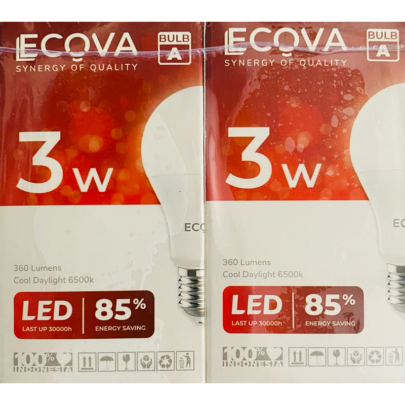 Jual LAMPU LED ECOVA 3W SUPER TERANG KUALITAS AWET BANGET | Shopee ...