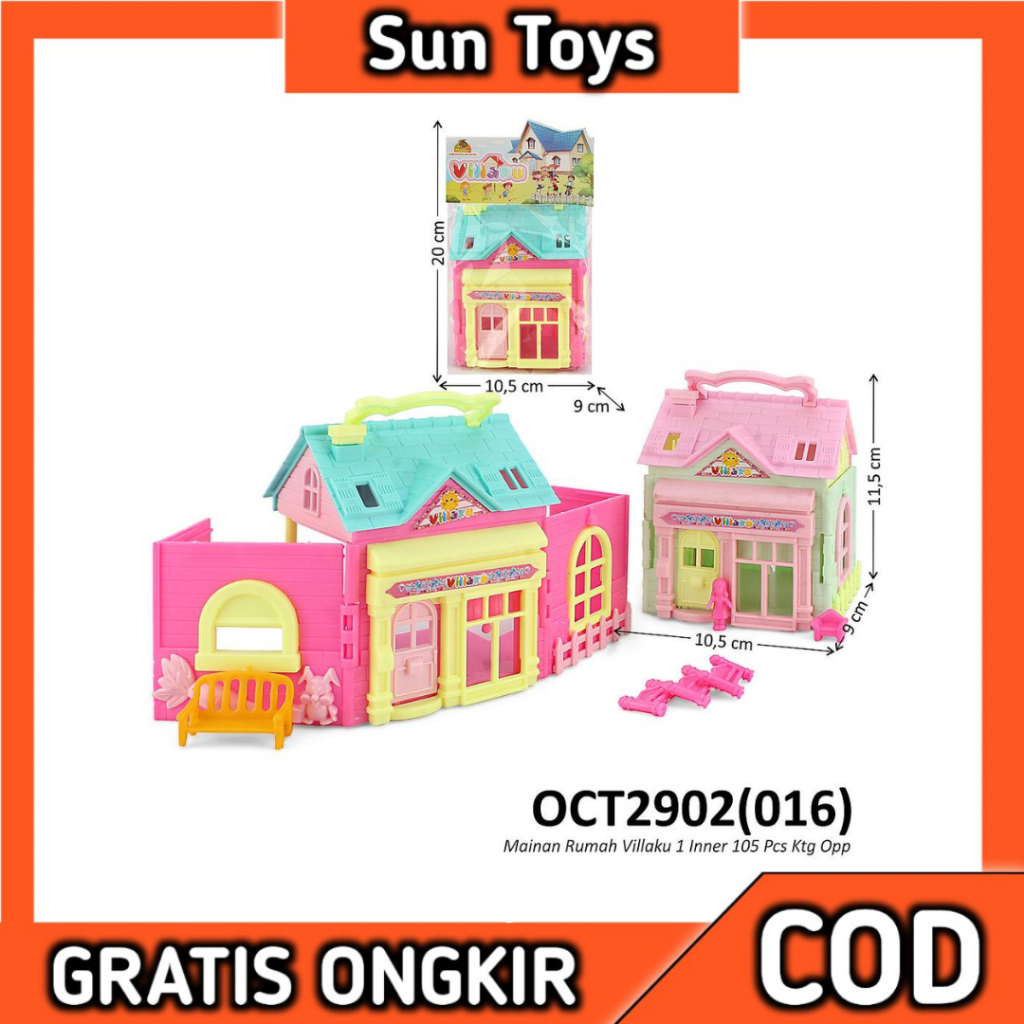 Jual Mainan Vilaku Mainan Rumah Rumahan Boneka Berbie Mainan Anak Vila ...