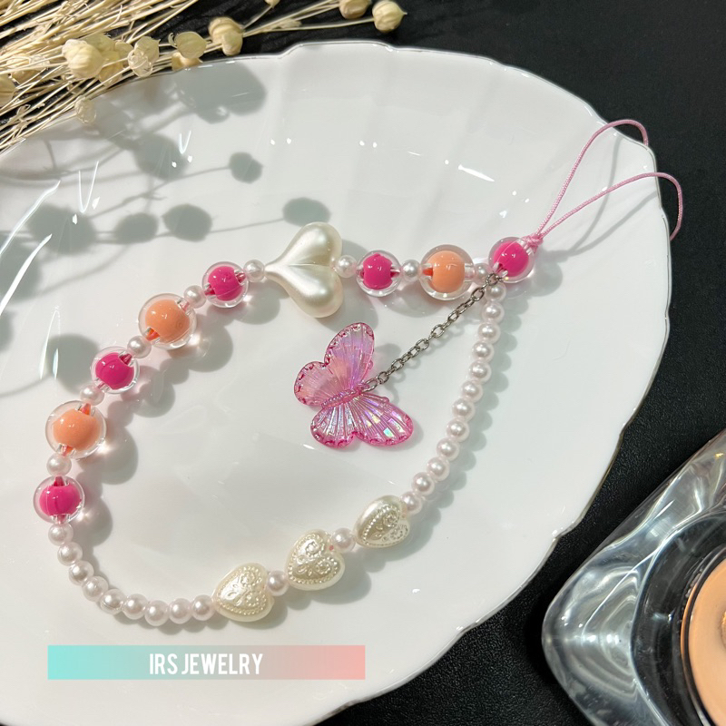 Jual Phone Strap Beads PINK Series/ Tali Lanyard Handphone Manik Awan ...