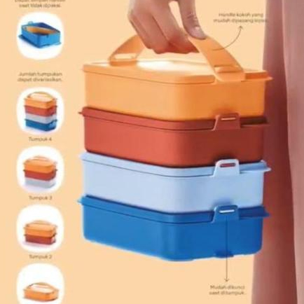 Jual PROMO Tupperware Click To Go Rectangular | Shopee Indonesia