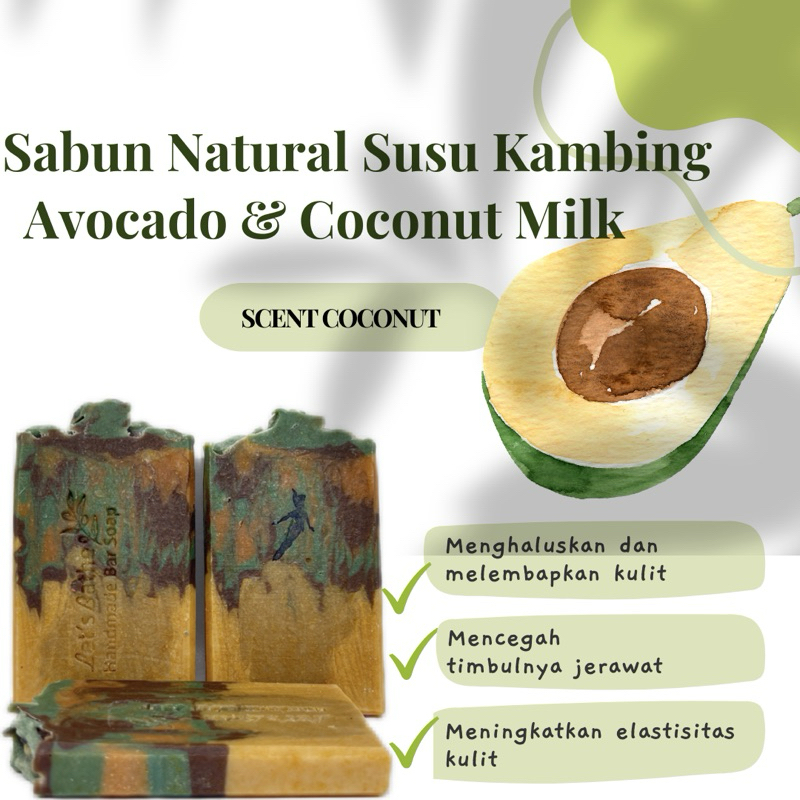 Jual SABUN UNTUK KULIT SUPER KERING SUSU KAMBING AVOCADO DAN SANTAN ...