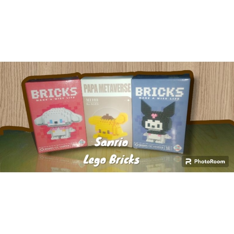 Jual LEGO BRICKS sanrio lengkap BRICKS × PAPA METAVERSE | Shopee Indonesia