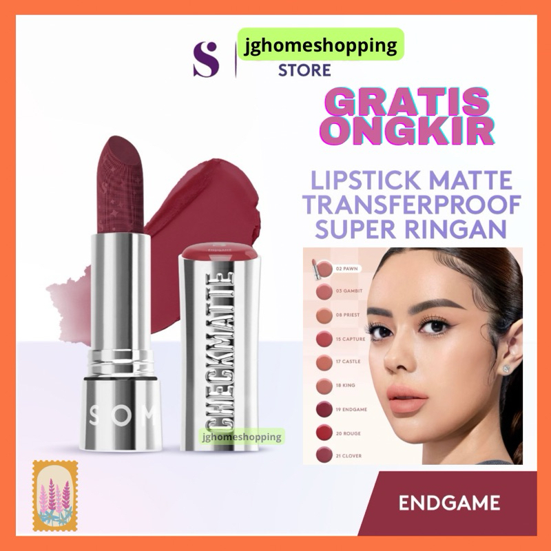 Jual SOMETHINC Checkmatte Endgame Transferproof Lipstick | Shopee Indonesia
