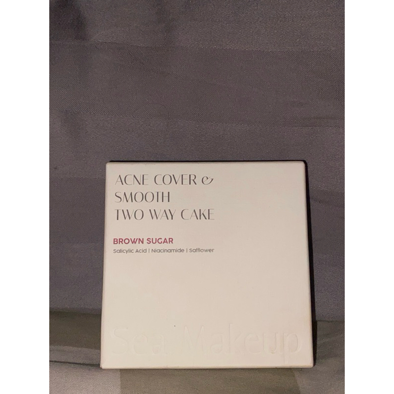 Jual (PRELOVED) ACNE COVER & SMOOTH TWO WAY CAKE by SEA MAKE UP -BROWN ...