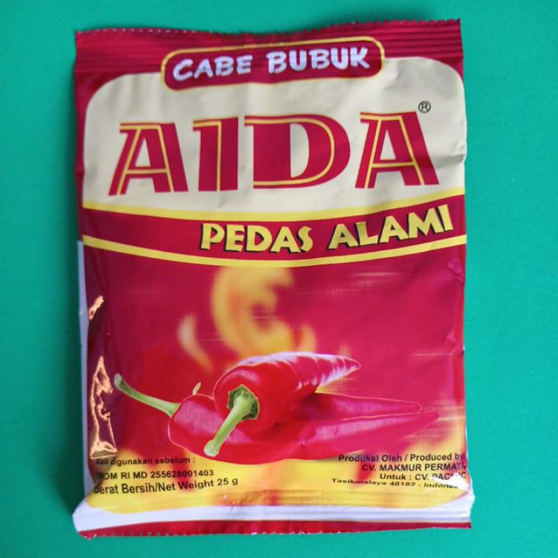 Jual CABE BUBUK AIDA kemasan 25 gram | Shopee Indonesia