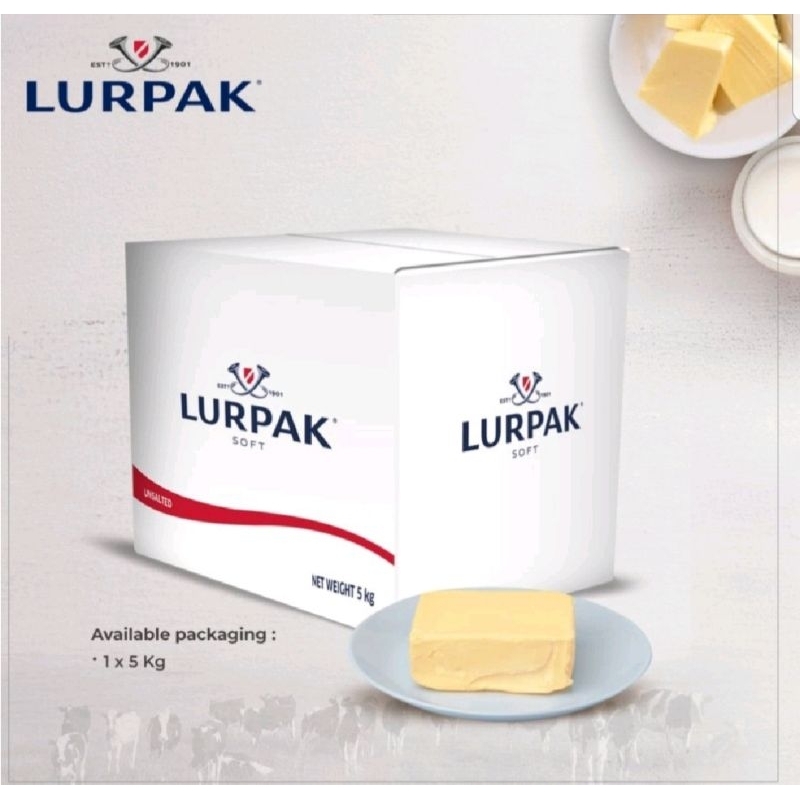Jual UNSALTED BUTTER LURPAK LACTIC 1KG/BUTTER UNSALTED IMPORT ORIGINAL ...