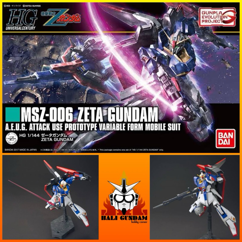 Jual HG 1/144 MSZ-006 ZETA GUNDAM EVOLUTION VER Bali Gundam Hobby Corner Bandai Original ...