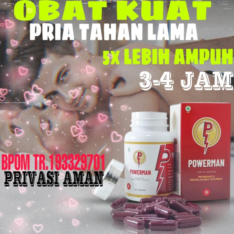 Jual obat kuat pria tahan lama penambah stamina pria perkasa BPOM | Shopee Indonesia