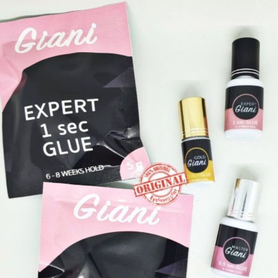 Jual Giani Expert Master Glue 0.5 Sec 1 detik 5g 10g 5ml 10 mlEyelash Extension ORIGINAL USA Lem ...