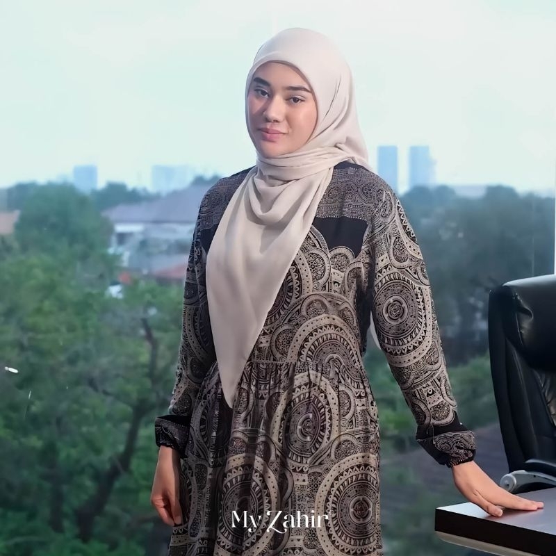 Jual My Zahir Layla Dress Busui Friendly Bahan Rayon Viscose Size M-XXL | Shopee Indonesia
