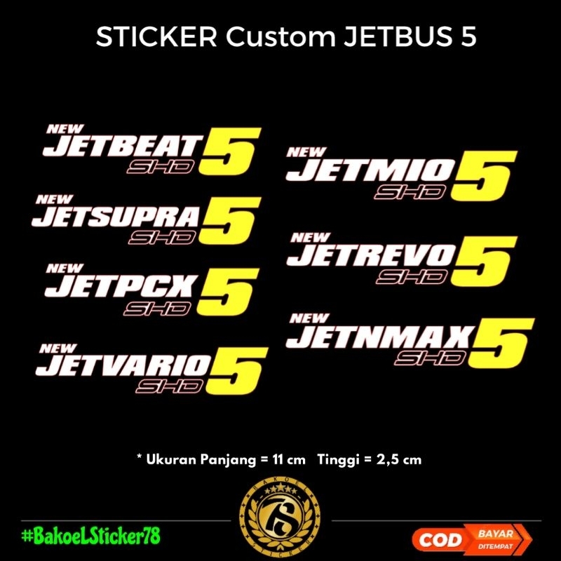 Jual STICKER MOTOR CUSTOM JETBUS 5 STIKER XHD PRIME TRANSPORTER ...