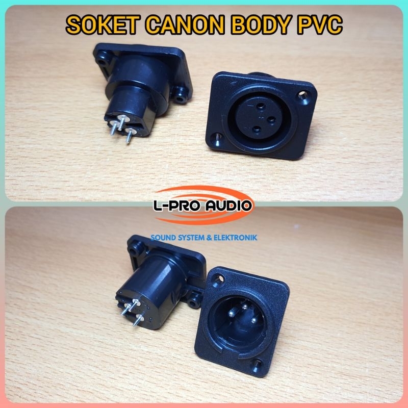 Jual Soket canon body PVC kaki lurus ready Male dan Female | Shopee ...