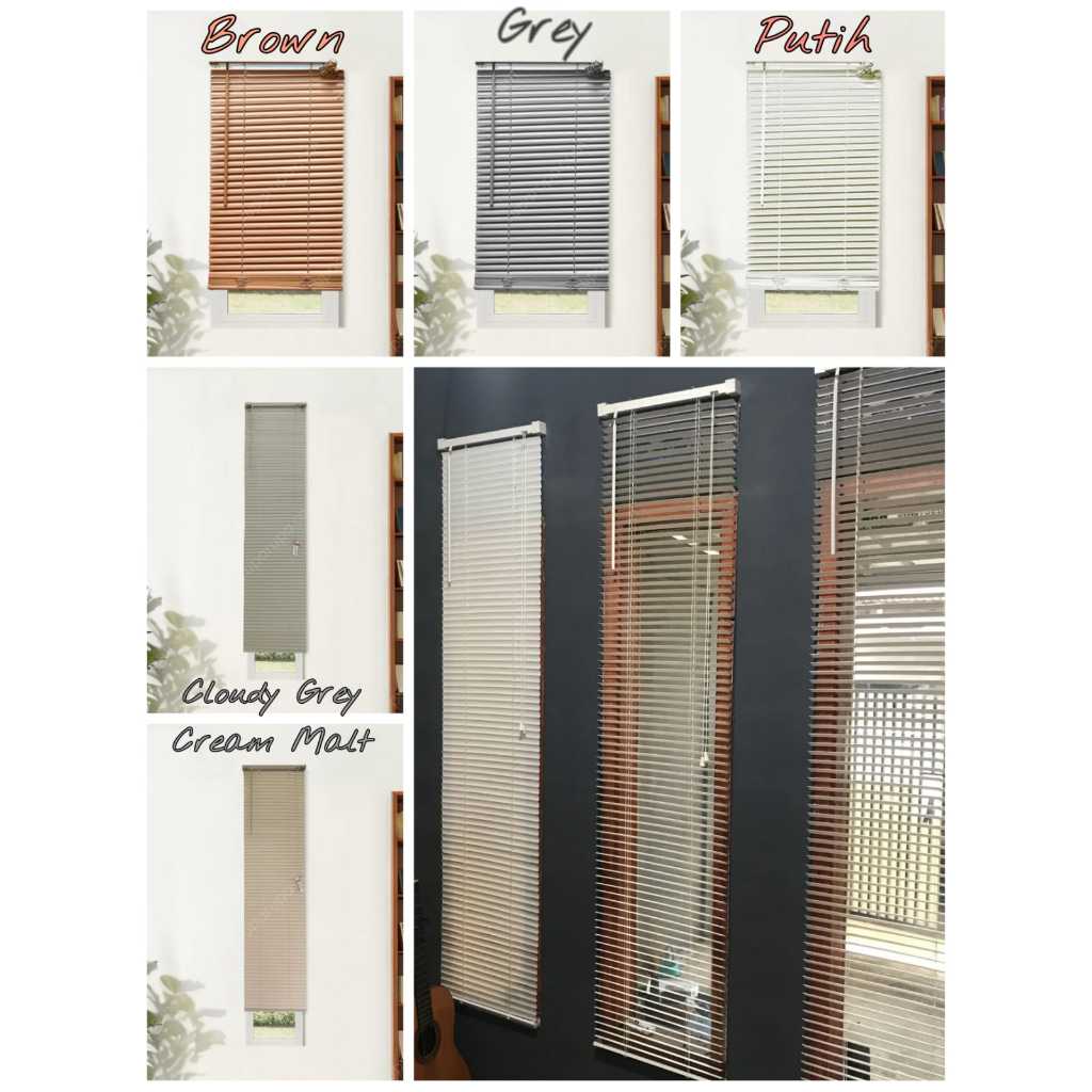 Jual Tirai Minimalis Modern / Venetian Blind PVC | Shopee Indonesia