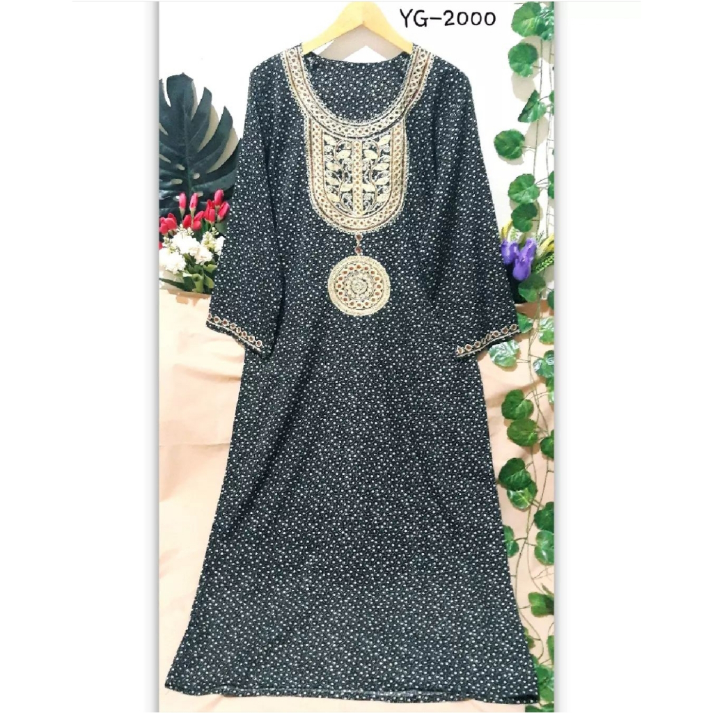 Jual Abaya Bordir (YG-2000) | Shopee Indonesia