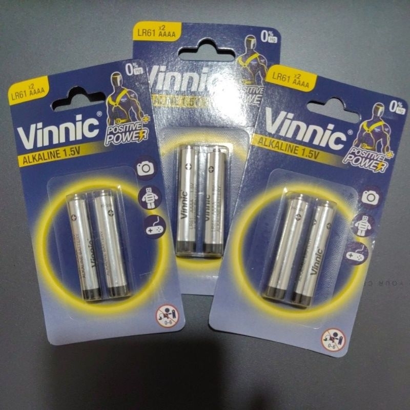 Jual Baterai A4 Battery AAAA merk Vinnic 1 pack isi 2 Batu Batere ...