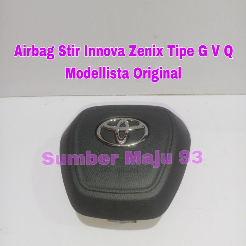 Jual Air Bag Airbag Stir Innova Zenix Tipe G V Q Modellista Original ...