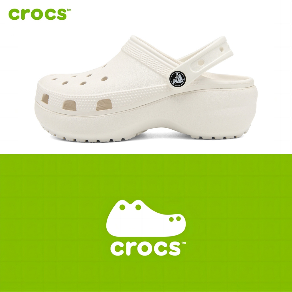 Jual Crocs Crush Wanita Sandal Putih Crocs Unisex Classic Clog Crocs ...