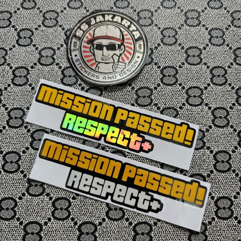 Jual Stiker Sticker Mission Passed Respect Cutting | Shopee Indonesia