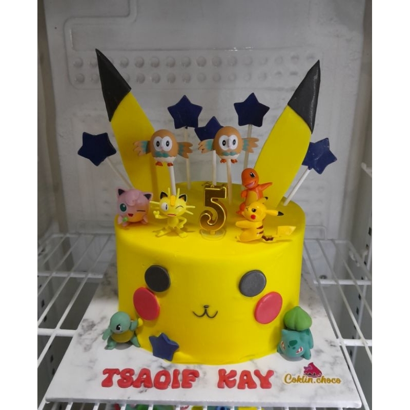 Jual kue ulang tahun pikacu / cake birthday pokemon | Shopee Indonesia