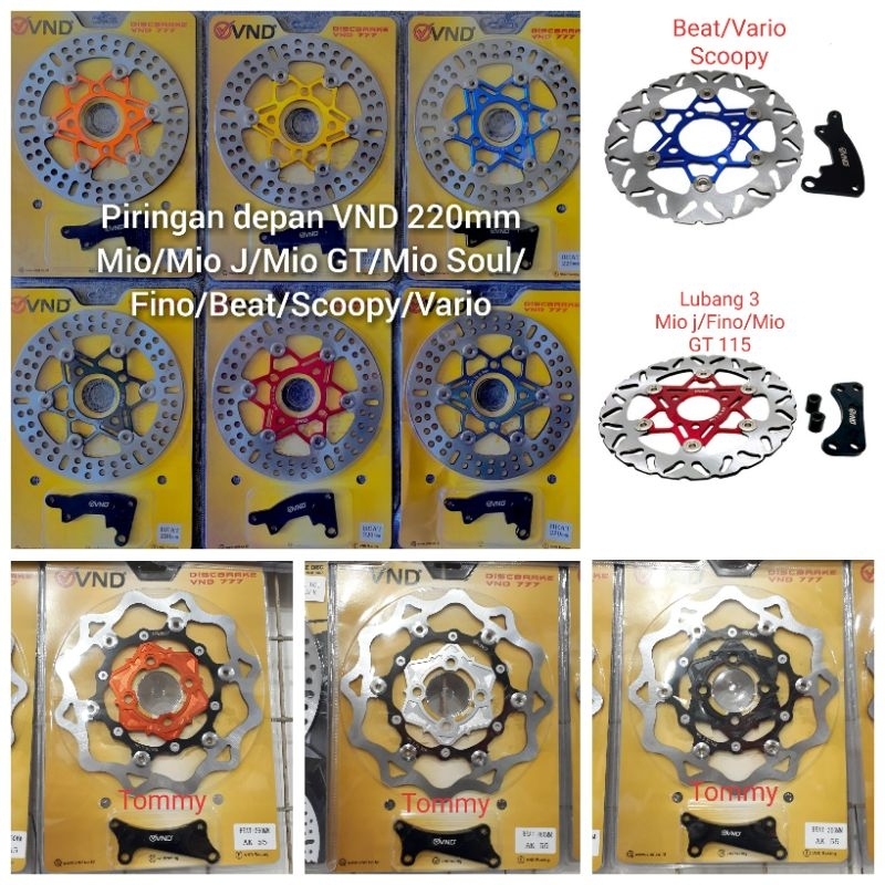 Jual Piringan depan VND Galfer Beat Vario Scoopy Mio Sporty J GT Soul ...