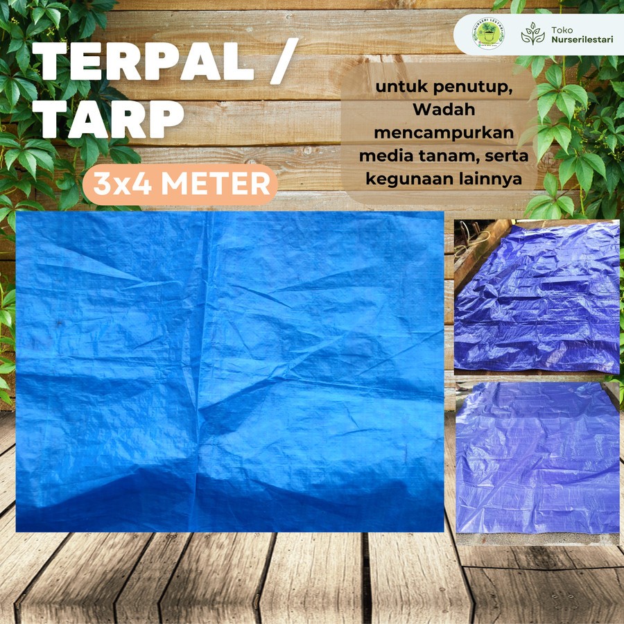 Jual Terpal Biru / Blue Tarp 3x4 m Anti Serap Air Serbaguna - Alat ...