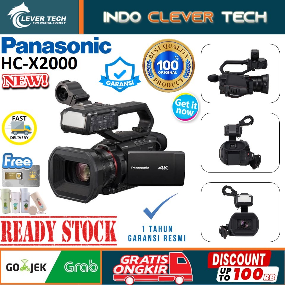 Jual Panasonic HC-X2000 UHD 4K Professional Camcorder HCX2000 X 2000 ...