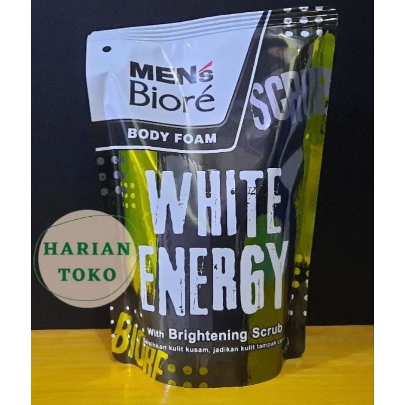 Jual Biore white scrub energi Body Foam 400ml Harga spesial | Shopee ...