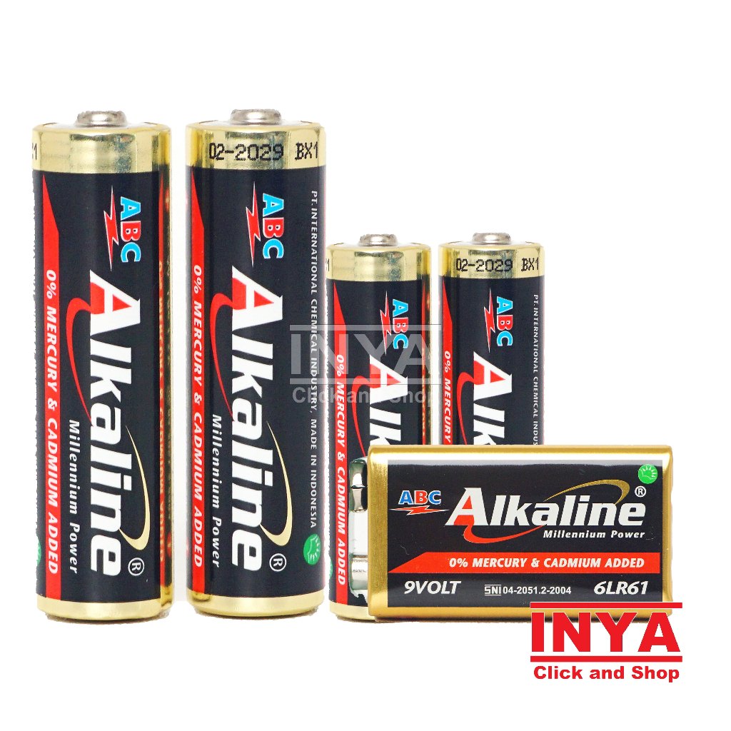 Jual Baterai Alkaline ABC Size AA & AAA 1.5V - Battery | Shopee Indonesia