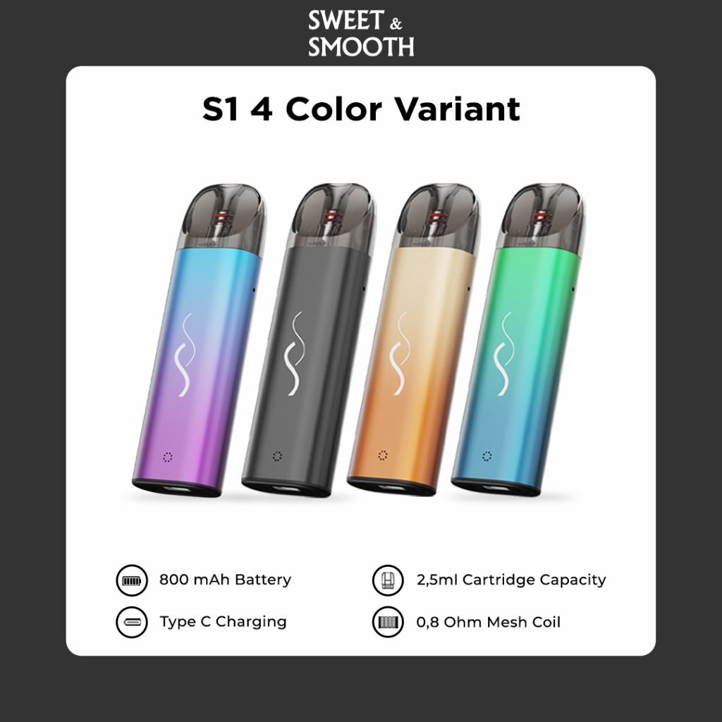 Jual Sweet and Smooth POD S1 Series type C 800 mAh | Shopee Indonesia