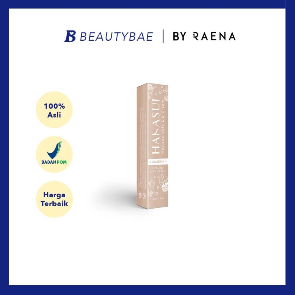 Jual Hanasui Mattedorable Lip Cream Boba Edition - 02 Brown Sugar ...