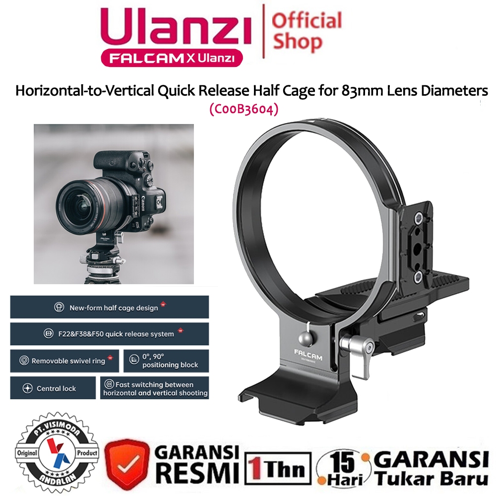 Jual Ulanzi Falcam 83mm Horizontal-to-Vertical Quick Release Half Cage ...