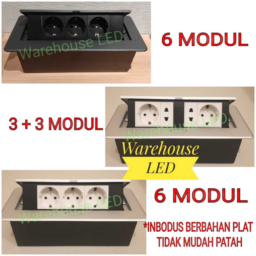 Jual Stop Kontak Meja Isi CUSTOM REQUEST Stopkontak Flip Up Pop Up 3 ...