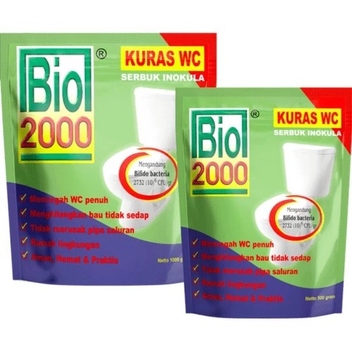 Jual BIO 2000 BIO2000 penguras wc 500gr obat septic tank anti sumbat ...