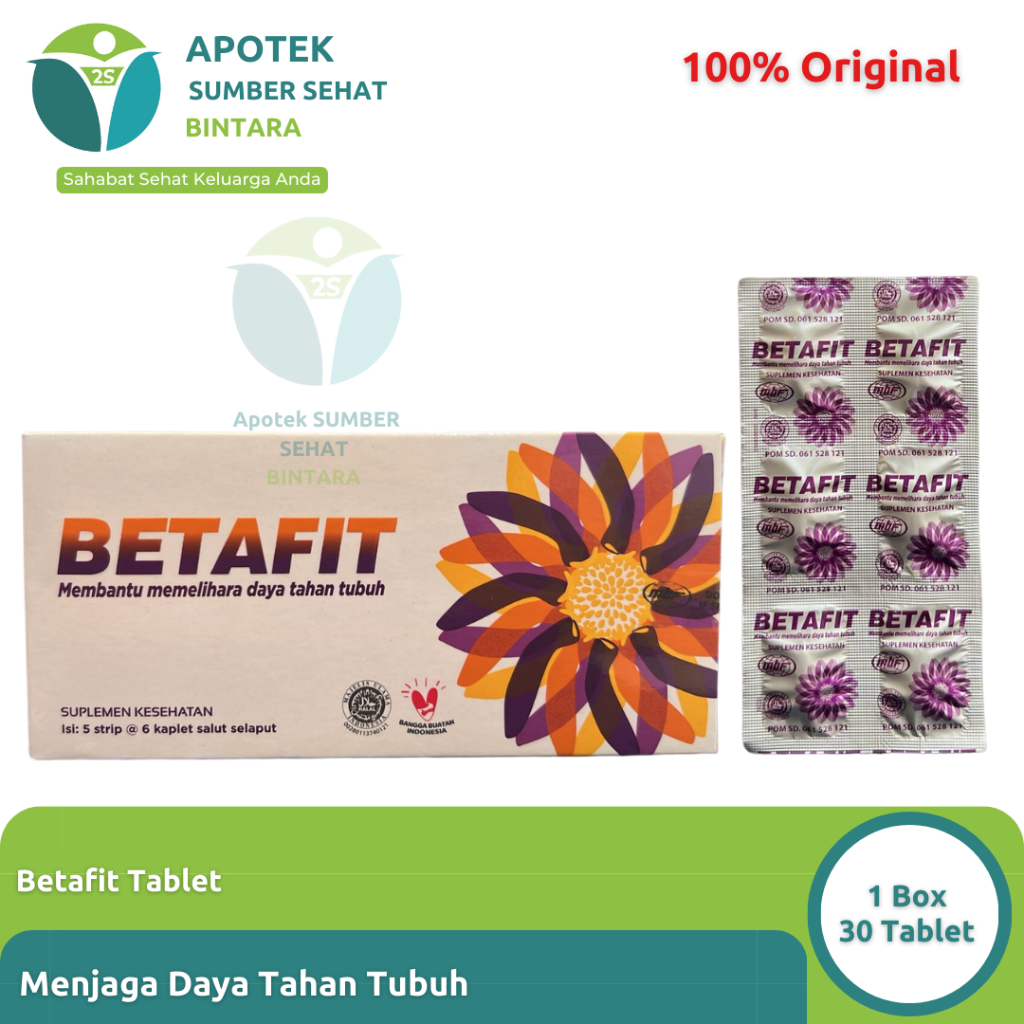 Jual [1 BOX] Betafit Tablet - Vitamin Daya Tahan Tubuh | Shopee Indonesia