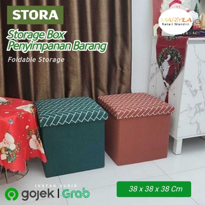 Jual STORA Sofa Lipat Penyimpanan Barang 38x38x38 Cm - Hijau Orange ...