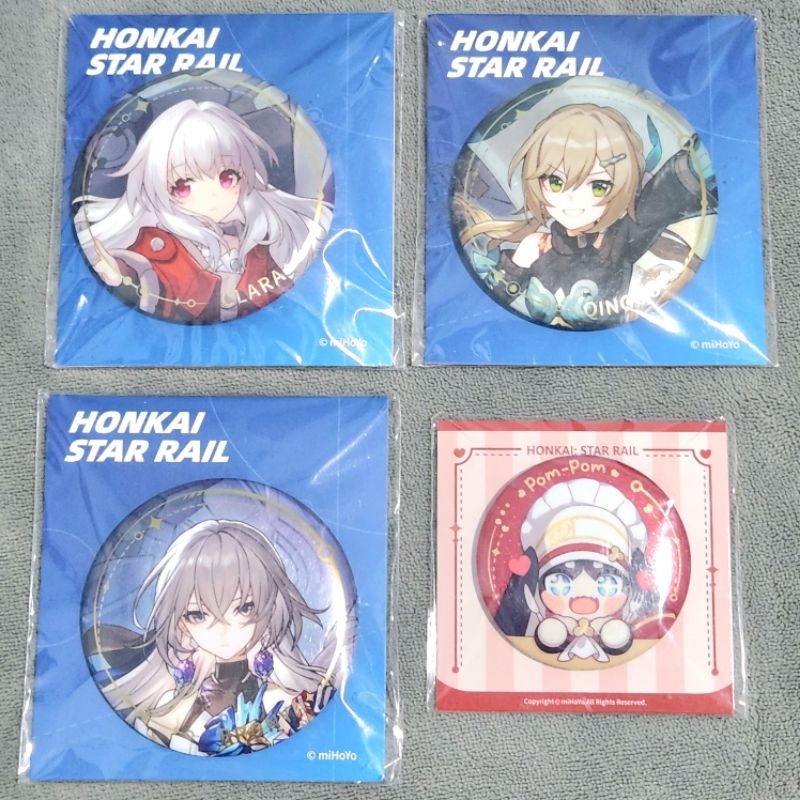 Jual Honkai Star Rail - Official Merch Pin / Badge Clara Qingque Bronya ...